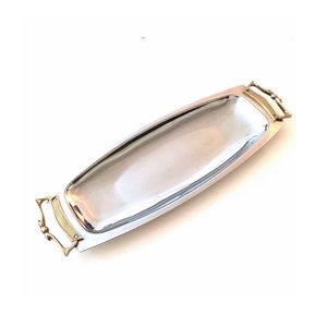 Kromex | Dining | Vintage Kromex Long Serving Tray With Gold Handles ...